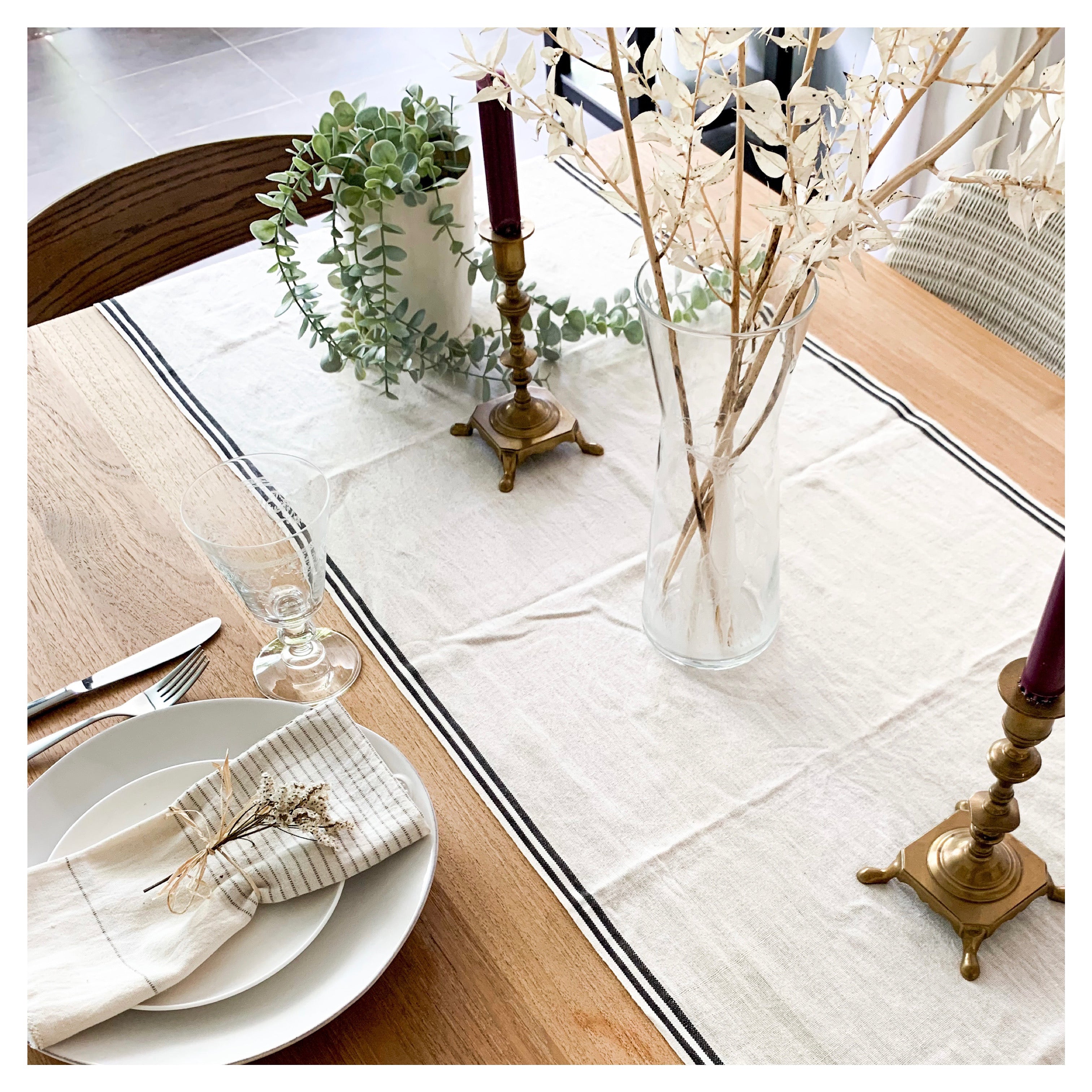 Roha Cross Table Runner | Ethical Home & Living | Ashepa – Ashepa Lifestyle